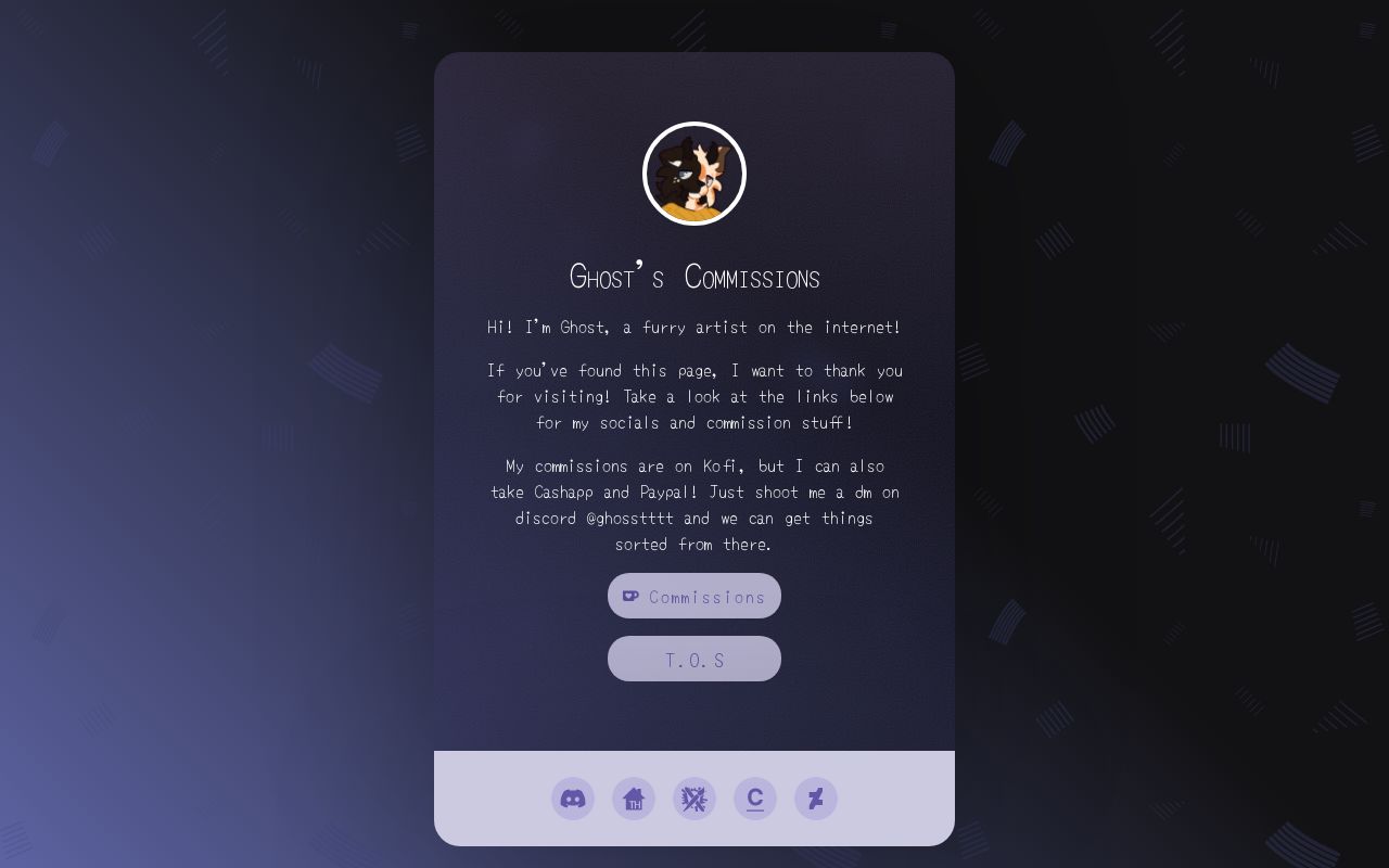 Ghost's Commission Site